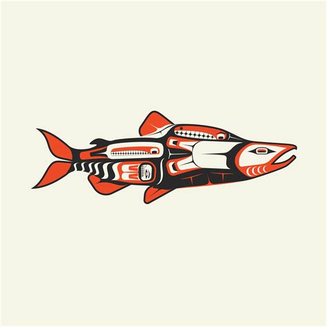 Formline Fish Haida Art Pacific Northwest Art Native Art