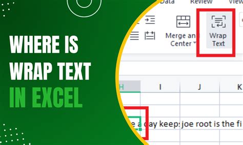 where is wrap text in excel earn and excel