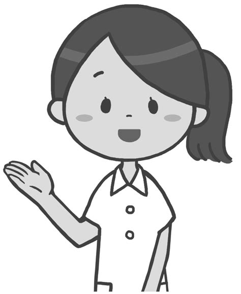 案内をする看護師の上半身イラスト🎨【フリー素材】｜看護roo カンゴルー