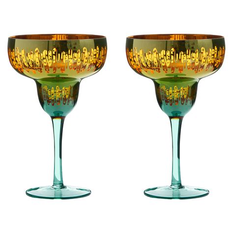Set Of 2 Fiesta Margarita Glasses The Drh Collection
