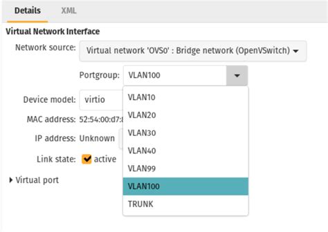 creating vlans on kvm with openvswitch