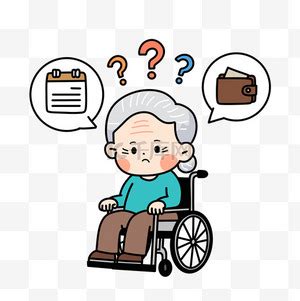 痴呆症卡通插画设计素材图片免费下载 千库网