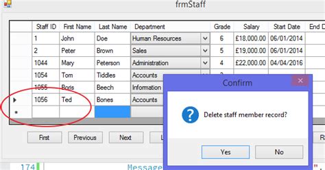 addnew problems deleting this row stack overflow