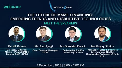 Panelist Financingmsme Innovativesolutions Futureofmsme Sourabh