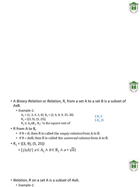 31 Relations Pdf Mathematical Relations Mathematical Logic
