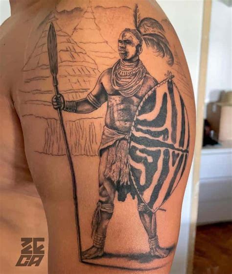 Tribal Zulu Warrior Tattoo