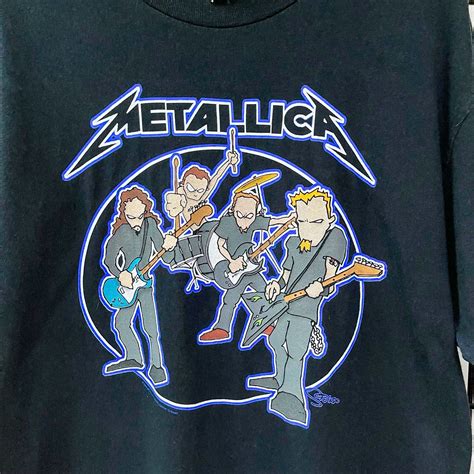 Vintage 2000 Metallica Tony Squindo Caricature T Shirt Etsy