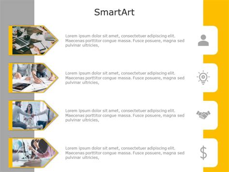 Smartart List Vertical Picture Accent 4 Steps Slideuplift