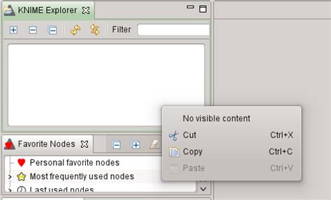 Empty KNIME Explorer KNIME Analytics Platform KNIME Community Forum