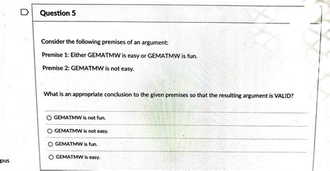 Answered 0 Question 5 Consider The Following… Bartleby