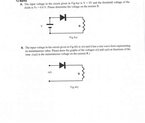 Solved Marks A The Input Voltage In The Circuit Given In Chegg