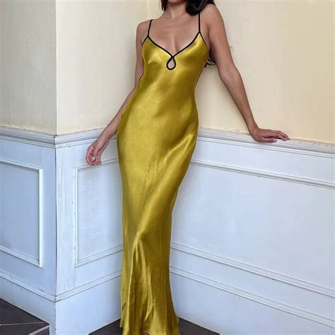 Galana Satin Dress Shop Top Designer Clothing At Badhy