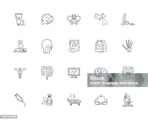 역학 라인 아이콘 컬렉션입니다 발병 질병 감염 전파 감시 통제 예방 벡터 및 선형 그림 예방 접종 전염병 발병률 개요 표지판