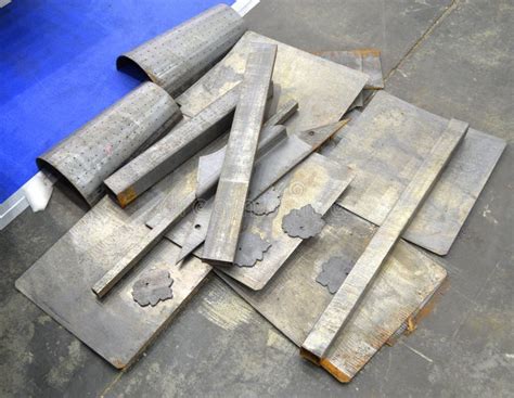 Sheet Metal After Laser Cleaning Of Rust A Piece Of Metal After Laser