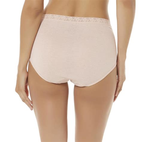 Hanes Womens 6 Pack Lace Waistband Brief Panties