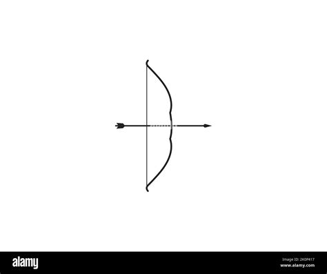 Vector Illustration Archery Bow Arrow Icon Stock Vector Image And Art Alamy