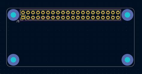 raspberry pi zero w zero 2 w hat 40p design template voor kicad 6