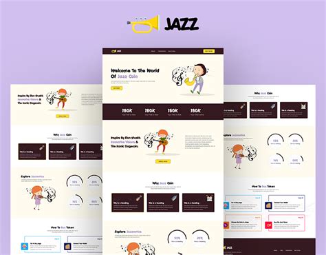 Jazz Coin Html And Tailwind Css Web Template Behance