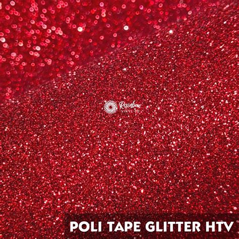Poli Tape® Pearl Glitter Htv Red Rainbow Vinyl Co