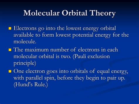 Molecularorbitaltheoryppt Ppt