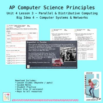 Computer Science Principles Parallel Distributive Computing Big