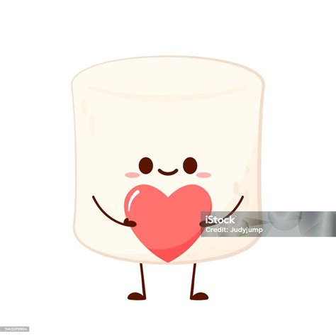 마시멜로 만화 마시멜로 캐릭터 디자인 발렌타인 데이의 마시멜로 만화 구이에 대한 스톡 벡터 아트 및 기타 이미지 구이