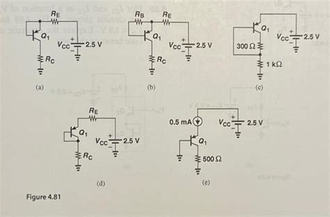 solved 4 52 determine the region of operation of q1 in each