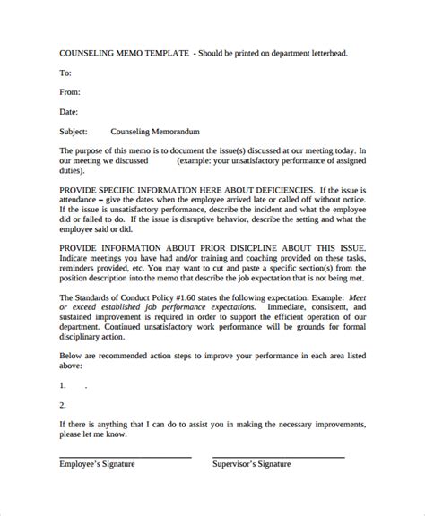 FREE Sample Formal Memo Templates In MS Word PDF Google Docs