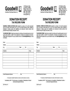 Value Guide Goodwill Donation Forms Dochub