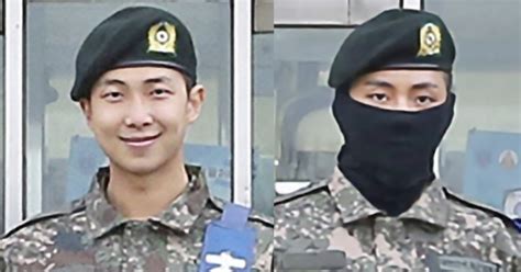 Bts Rm·뷔 훈련소 근황 포착옅은 미소→카리스마 늠름한 비주얼
