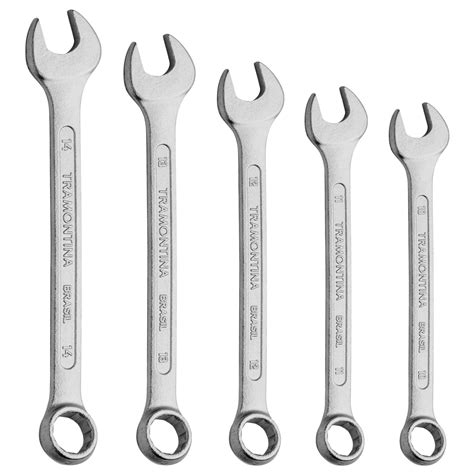 Jogo Chave Combinada Kit 5 Peças 10 A 14mm Tramontina Aço Super Depo