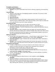 Prob And Stats Probability And Statistics 1 1 1 Study What Is Statistics Statistics The