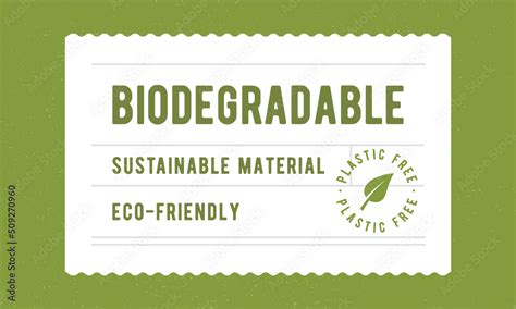 Biodegradable Tag Eco Bio Label Vintage Packaging Design Recycle