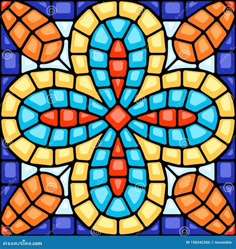 Ancient Mosaic Ceramic Tile Pattern Stock Vector Illustration Of Moroccan Background 158342366