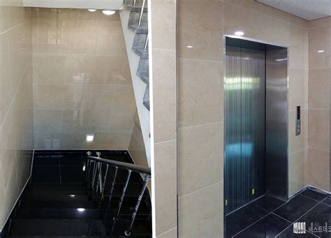 엘리베이터홀 대리석 벽타일 넥스트타일