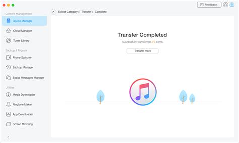 AnyTrans Online Guide Transfer Content To ITunes