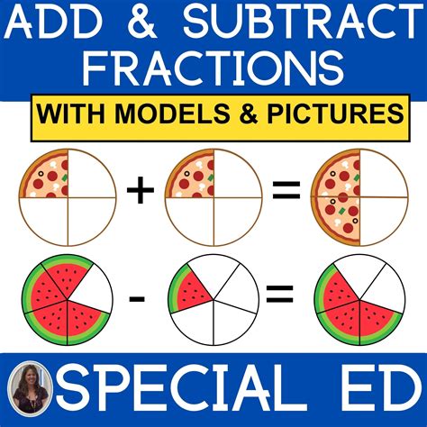 Special Education Fractions Add And Subtract Fractions Using Pictures And Models • Special Needs