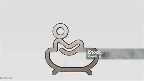 욕실 욕조 사람 관점에서 그림자를 캐스팅 3d 렌더링의 금속 재료로 만든 두꺼운 조각 배경 및 일러스트레이션 3차원 인쇄에 대한 스톡 사진 및 기타 이미지 Istock