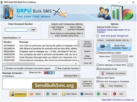 Send Bulk Text SMS Software Download Review