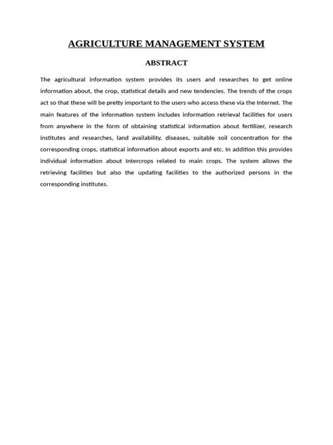 Agriculture Management System Pdf Internet Protocol Suite Java Programming Language