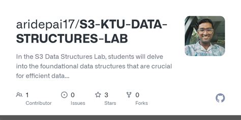 Github Aridepai17s3 Ktu Data Structures Lab In The S3 Data