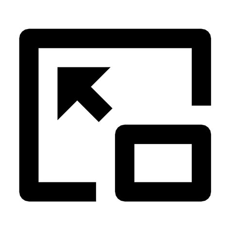 Picture In Picture Exit Vector SVG Icon SVG Repo