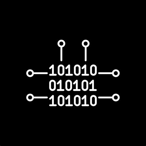 Binary Code Line Inverted Icon 42833947 Vector Art At Vecteezy