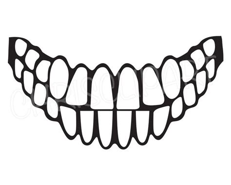 Teeth Svg Png  Skull Teeth Clipart Skeleton Teeth Cricut Teeth