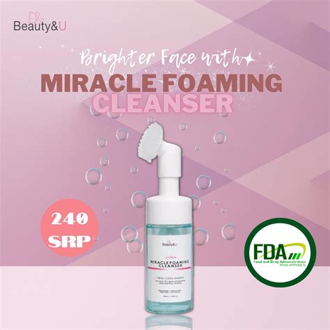 Facefits Beautyandu U Glow Miracle Foaming Cleanser Facial Cleanser