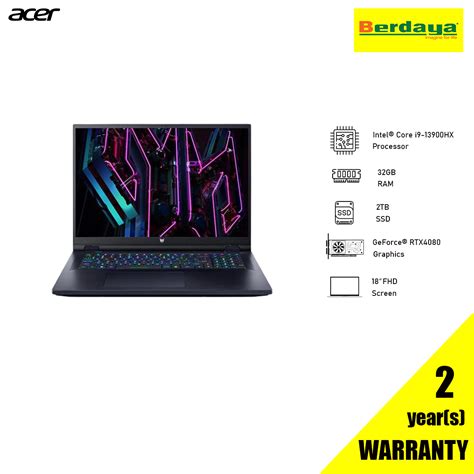 Acer Predator Helios Ph G Intel Core I Hx Gb Tb Nvidia Geforce