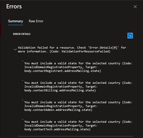 Nick Claerhout State Or Territory For App Service Domain Registration