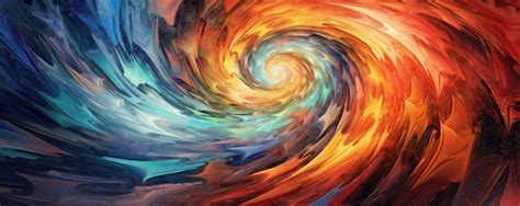 Premium Ai Image Whirlpool Of Abstract Colors And Textures On A Dynamic Background Panorama