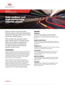 Benefits Of Blended Internet Access Interconnections The Equinix Blog