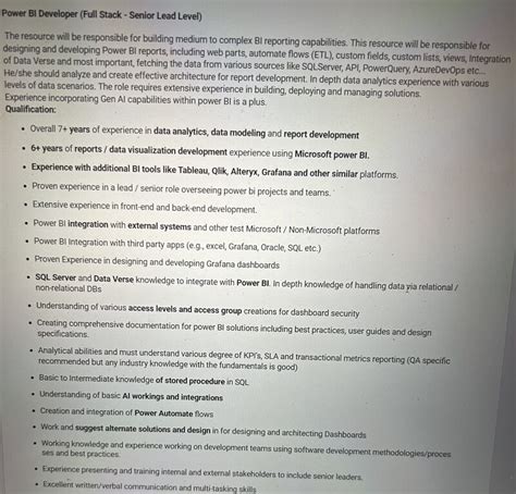 Hirings Powerbi Developer Referrals Immediatejoiners Powerbideveloper Deepthi G